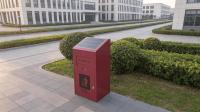 China Customizable Solar Powered Trash Compactor Full Load Reminder Intelligent Trash Can for sale