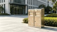 China Galvanized Steel Solar Powered Compactor Bins Stainless Steel Solar Powered Waste Bins Customizable for sale