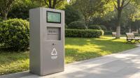 China Mosquito Elimination Solar Powered Smart Garbage Bin Customizable Sensor Activated Trash Can Full Load Reminder for sale