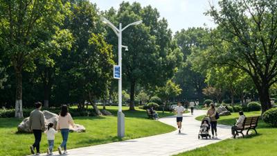 China Health Smart Urban Lighting ECG Test Smart City Poles Environmental Monitoring LED Display Emergency Call for sale