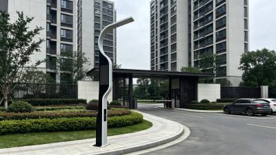 China Emergency Call Smart Street Light Pole One Key SOS Smart Pole Light for sale