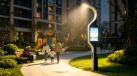 China Environmental Monitoring Smart Street Pole Outdoor WiFi AP Street Light With Pole for sale