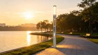 China Wireless AP Smart Street Light Pole Outdoor WiFi Hotspot Smart Lighting Pole for sale