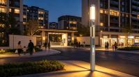 China Digital Signage Smart Street Light Pole LED Display Screen City Light Poles for sale