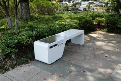 China Phone Charging Smart Solar Benches WiFi Hotspot Solar Powered Smart Bench for sale