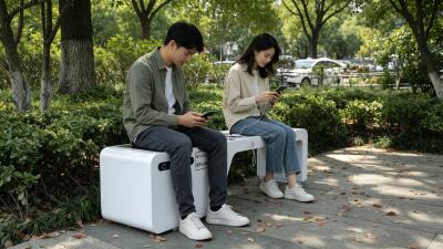 China Campus Smart Lounger Bench Wireless Charging Two USB Charging Bluetooth Speaker Smart Lighting for sale