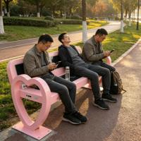 China Backrest Design Smart Solar Benches Wireless Charging Solar Furniture Phone Charging for sale