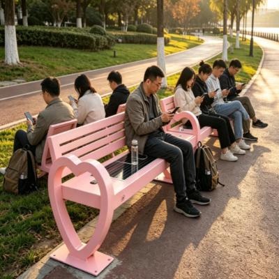 China Dual Smart Backrest Bench Wireless Charging Two USB Charging Bluetooth Speaker Smart Lighting for sale