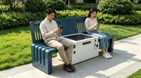 China Ergonomic Smart Backrest Bench Wireless Charging Two USB Charging Bluetooth Speaker Smart Lighting for sale