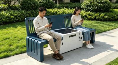 China Ergonomic Smart Backrest Bench Wireless Charging Two USB Charging Bluetooth Speaker Smart Lighting for sale