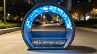 China Rooftop Terrace Smart Solar Benches WiFi Hotspot WiFi Benches With Wireless Charging for sale