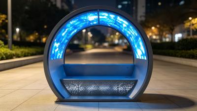 China Rooftop Terrace Smart Solar Benches WiFi Hotspot WiFi Benches With Wireless Charging for sale