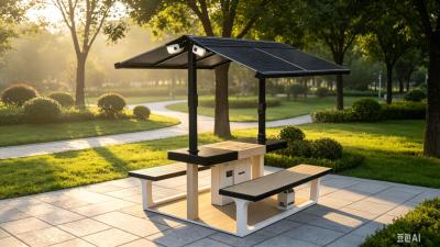China Intelligent Positioning Solar Powered Heated Benches Smart Lighting WiFi Benches Wireless Charging for sale