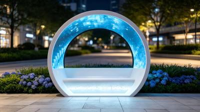China Community Solar Powered Park Bench WiFi Hotspot Intelligent Bench With Bluetooth Speaker for sale