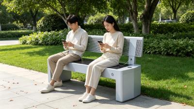 China Bus Station Smart Solar Benches Intelligent Positioning Intelligent Bench With Smart Positioning for sale