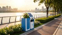 China Network Urban Planter Box WiFi Sharing Outdoor Plant Box With Phone Charging for sale