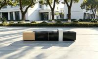 China Mosquito Control Smart Solar Benches Customizable Phone Charging Bench With Bluetooth Speaker for sale