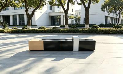 China Mosquito Control Smart Solar Benches Customizable Phone Charging Bench With Bluetooth Speaker for sale