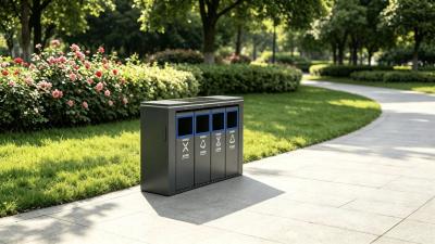 China Voice Prompt Solar Powered Trash Bin Intelligent Sorting Smart Garbage Can for sale