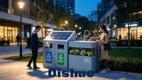 China Induction Open Lid City Planter Boxes Smart Positioning Outdoor Commercial Planter Boxes Customizable for sale