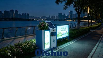 China Light Energy Charging Outdoor Plant Boxes Smart Positioning City Planter Boxes for sale