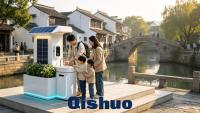 China Remote Control Urban Garden Boxes WiFi Sharing Outdoor Plant Box With Sensor Water Outlet for sale