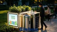 China Photovoltaic Smart Planter Box Environmental Monitoring Urban Planter Box for sale