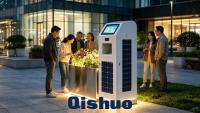China Environmental Monitoring Urban Planter Boxes Sensor Water Outlet Urban Planter Box With AI Control for sale