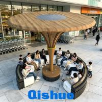 China Large Solar Powered Charging Benches Smart Solar Power Bench With Bluetooth Speaker for sale