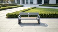 China Smart Solar Bench with Dual Wireless Charging Bluetooth Speaker and Smart Lighting for sale