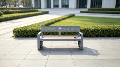 China Smart Solar Bench with Dual Wireless Charging Bluetooth Speaker and Smart Lighting for sale
