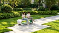 China Campus Intelligent Bench Bluetooth Audio Solar Powered Smart Bench With Speaker System for sale