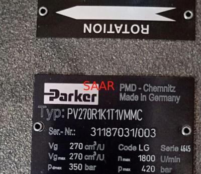 China PV270R1K1T1VMMC PV270R1K1T1WMMC Parker PV270 Series Axial Piston Pump for sale