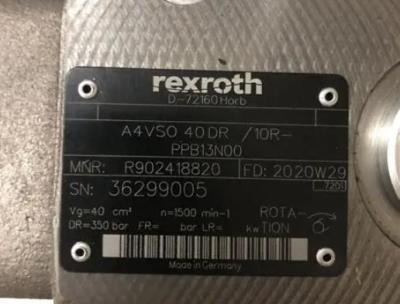 China R902418820 A4VSO40DR/10R-PPB13N00 Rexroth A4VSO40 Series Piston pump Stock Available for sale