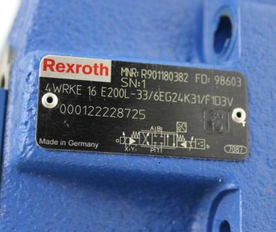 China Rexroth R901180382 4WRKE16E200L-33/6EG24K31/F1D3V 4WRKE16E200L-3X/6EG24K31/F1D3V for sale