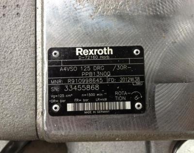 China Rexroth R910998645 A4VSO125DRG/30R-PPB13N00 AA4VSO125DRG/30R-PPB13N00 Axial Piston Variable Pump for sale