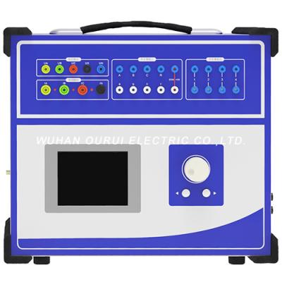 China Single Chip Control Small Relay Protection Tester 4 Phase Voltage 3 Phase Current for sale