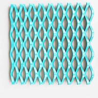 China Customized Powder Coating Expanded Aluminum Mesh Wear - Resisting Smooth Surface for sale