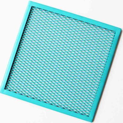 China A1060 Colorful Painting Expanded Aluminum Mesh Custom Size For Curtain Wall for sale