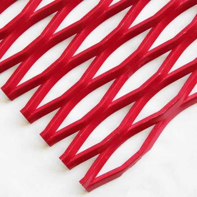 China A5052 Colorful Powder Coating Expanded Aluminum Mesh For Building Facade for sale