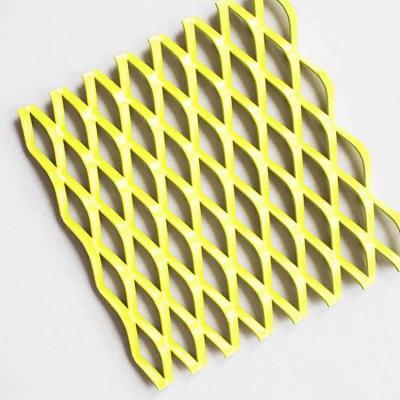 China A3003 Colorful Powder coating Expanded Aluminum Mesh For Curtain Wall for sale