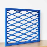 China Framed A1060 Fluorocarbon Expanded Aluminum Mesh Anti - Corrosive Lightweight for sale