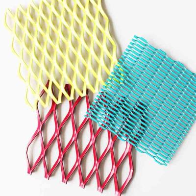 China Powder Coated Aluminium Diamond Mesh Sheet Not Easy To Fade Good Air Circulation for sale