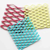 China Powder Coated Aluminium Diamond Mesh Sheet Not Easy To Fade Good Air Circulation for sale