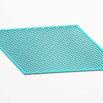 China Fluorocarbon Carbon Steel Architectural Perforated Metal Panels For Security Doors for sale