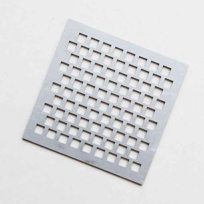 China Carbon Steel Square Hole Perforated Sheet For Decorative Grilles for sale
