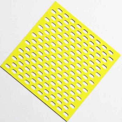 China Powder Coated Slotted Hole Perforated Sheet For Panel Fence for sale