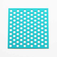 China Carbon Steel Hexagonal Hole Perforated Sheet For Screens for sale