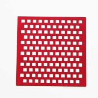China Stainless Steel Painting Square Hole Perforated Sheet For Sunshades for sale
