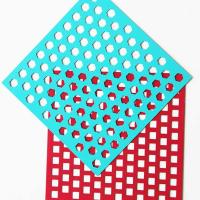 China Stainless Steel Painting Square Hole Perforated Sheet For Sunshades for sale